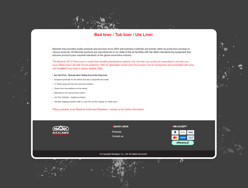 eBay Listing Template Design | Maxliner